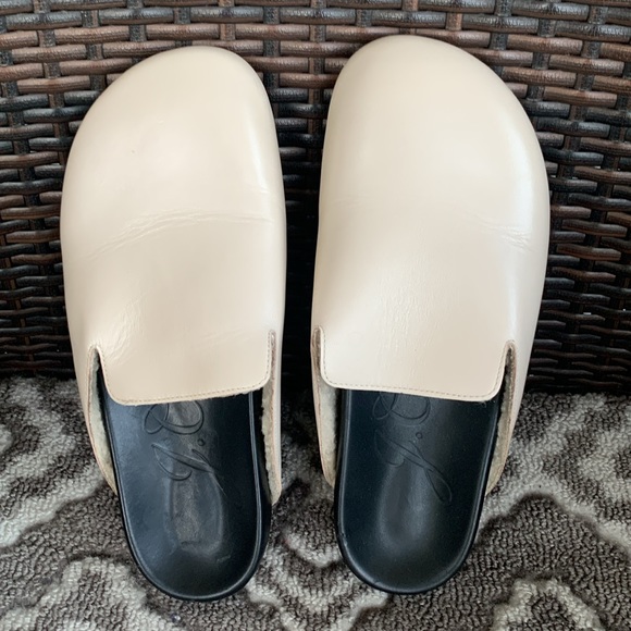 J. Crew | Shoes | J Crew Pacific Dusty Ivory White Sherpa Lined Leather ...